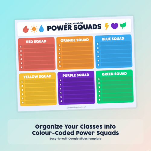 Power Squad Rosters And Spots • PE Resources