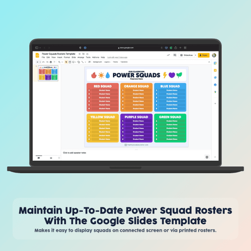 Power Squad Rosters And Spots • PE Resources