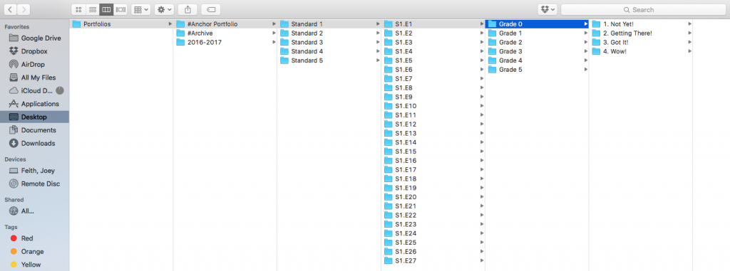 Physical Education Student Portfolios