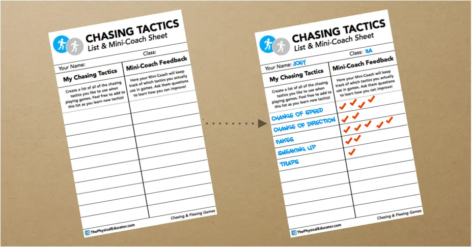 Chasing & Fleeing Games Teacher Pack