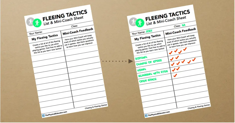 Chasing & Fleeing Games Teacher Pack