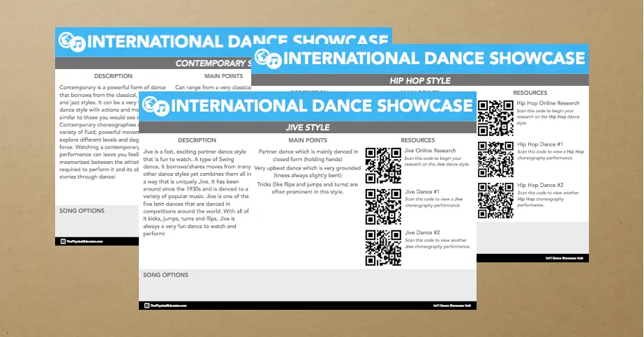 International Dance Showcase Unit Teacher Pack