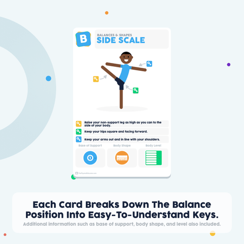 Individual Balances & Shapes Cards Set • PE Resources