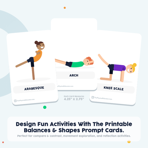 Individual Balances & Shapes Cards Set • PE Resources