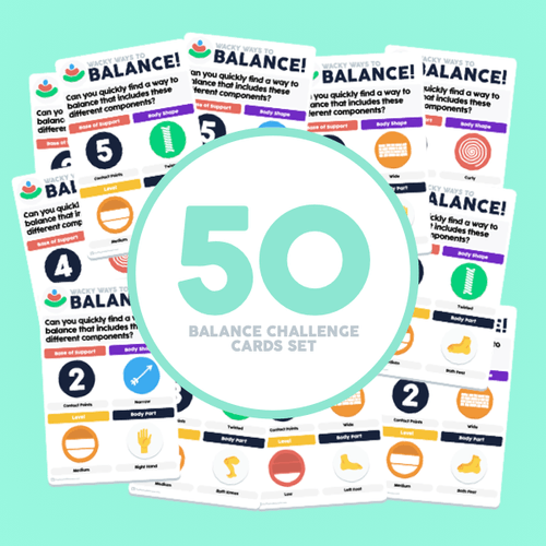 Wacky Ways To Balance Challenge Cards • PE Resources