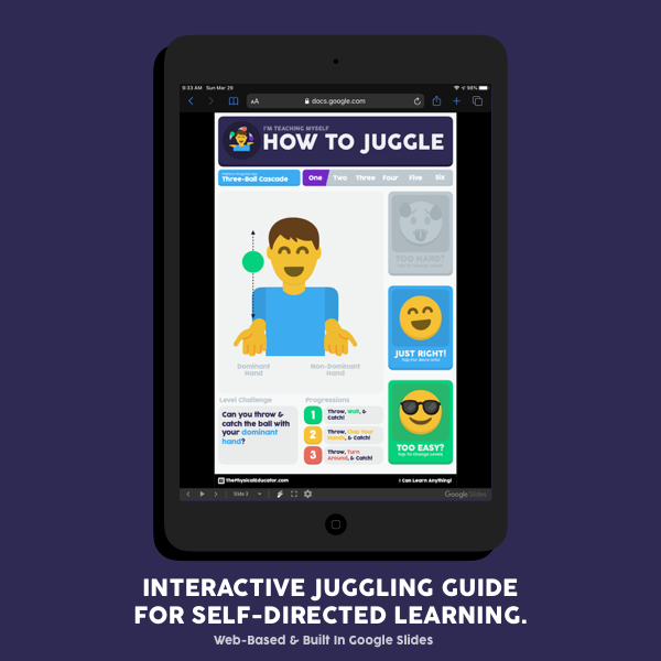 Interactive Juggling Learning Guide • PE Resources