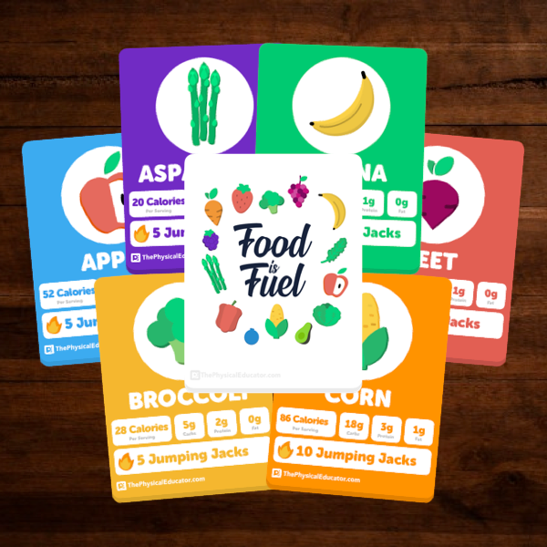 Food Is Fuel Nutrition Cards • PE Resources