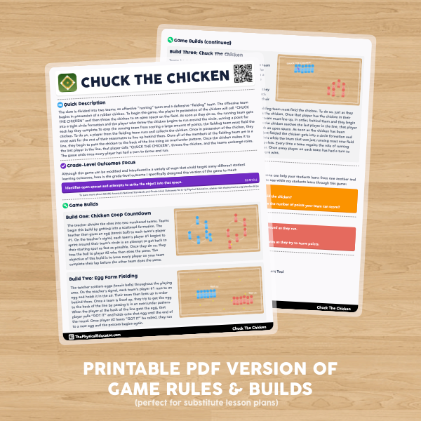 Chuck The Chicken Game Pack • PE Resources