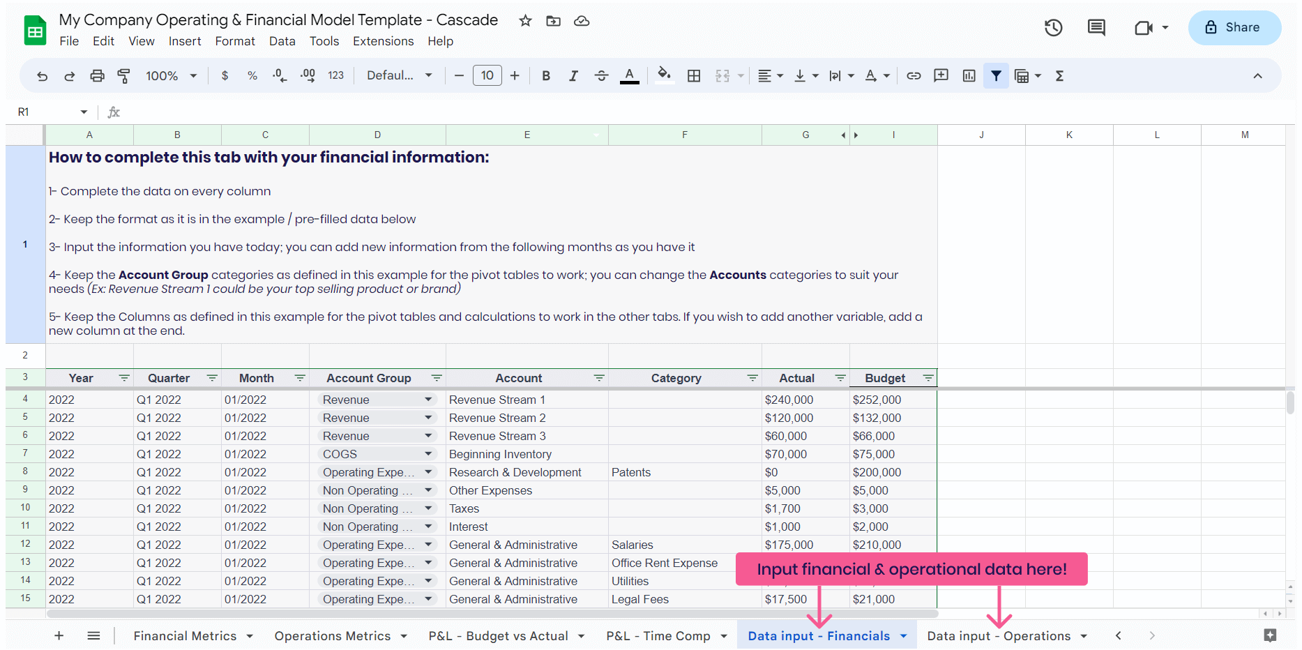The Ultimate Operating & Financial Model Template (Free Spreadsheet)