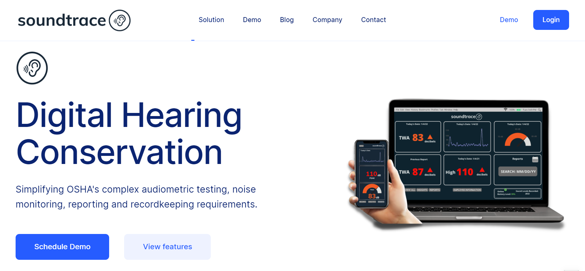 Noise Monitoring | Soundtrace - Digital Hearing Conservation