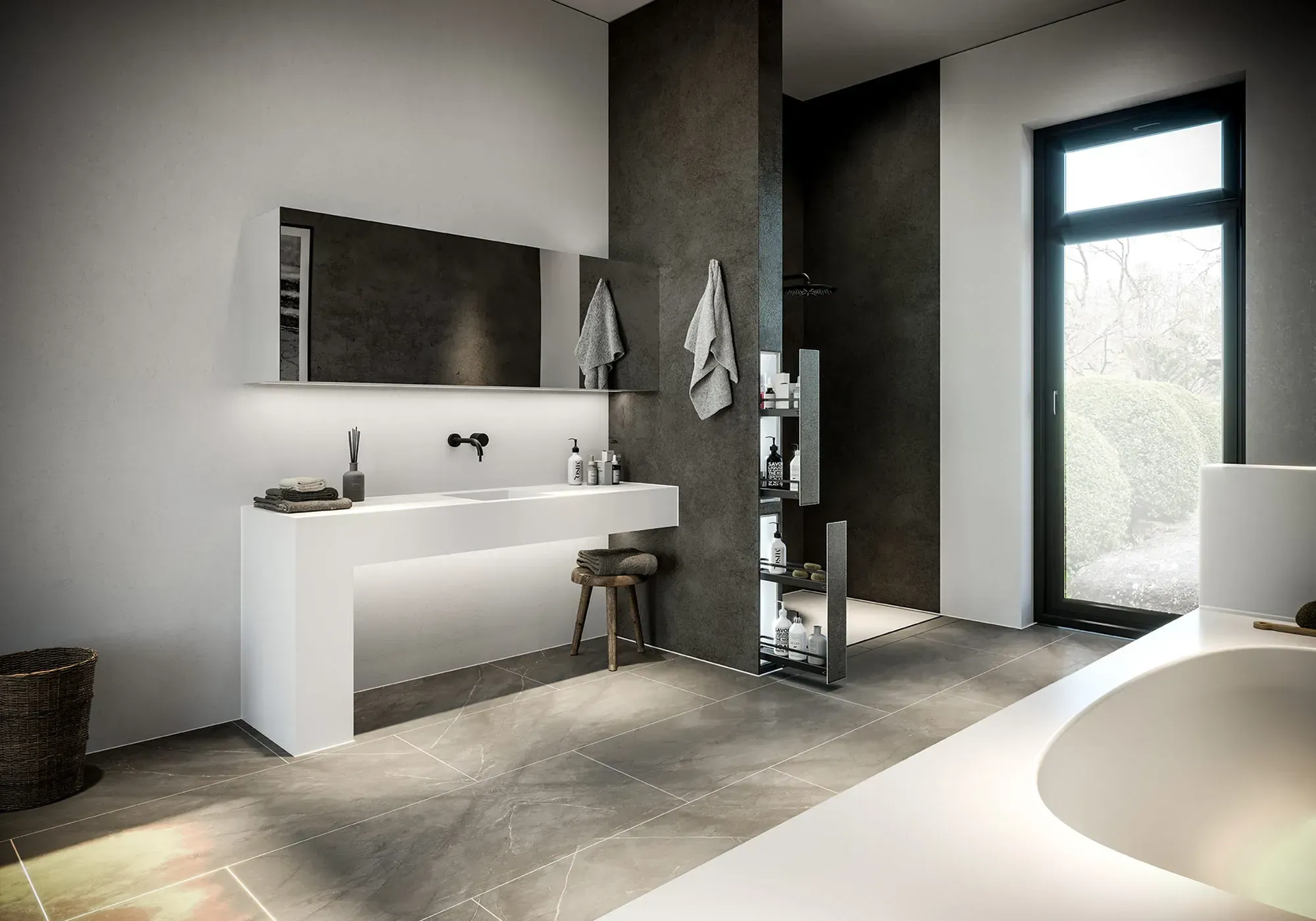 bathBox – storage miracle in the bathroom