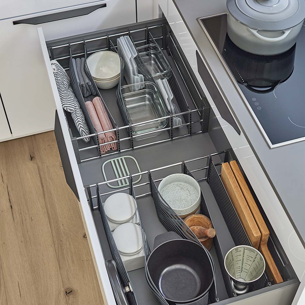 SpaceFlexx® - flexible organisation system for storage containers