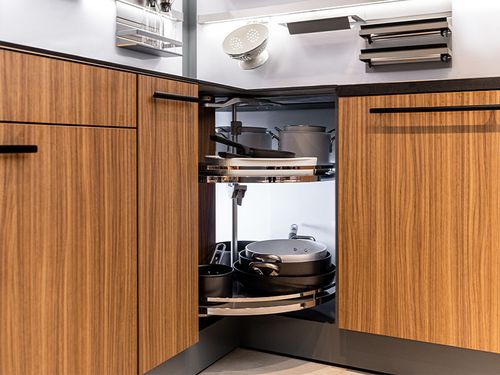 LeMans kitchen corner unit solution from Kesseböhmer
