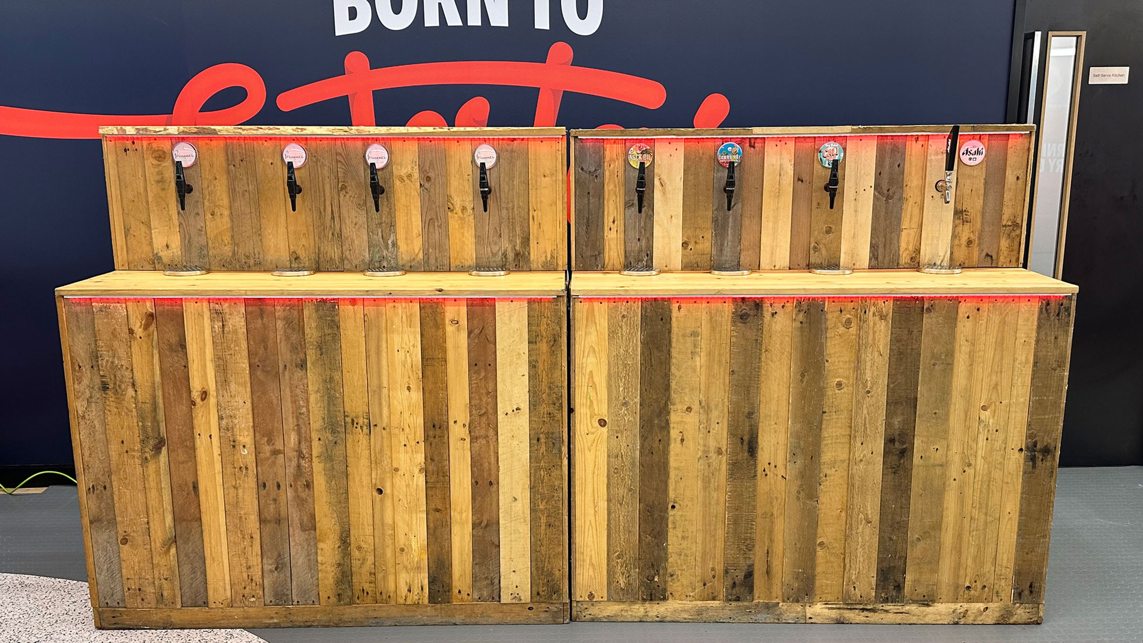 Self-Serve Tap Wall for Corporate Party - Rent A Keg