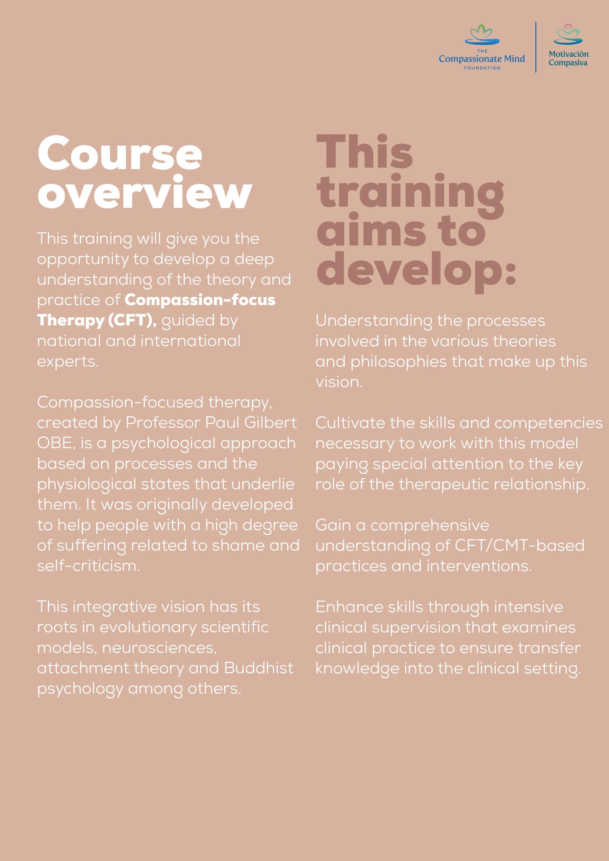 Compassion Focused Therapy Training | Compassionate Mind