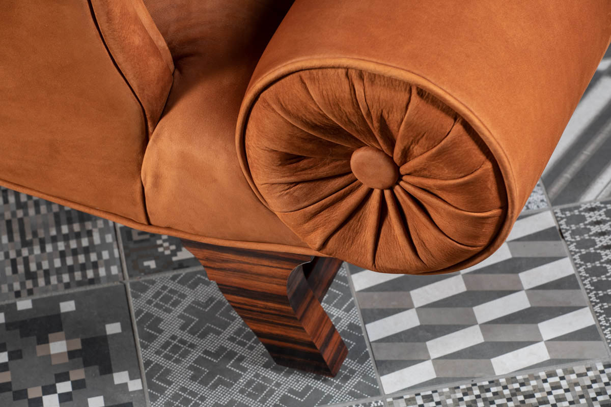 Upholstered Wood Art Deco Chaise Lounge by Adolf Loos and the Hamptons ...