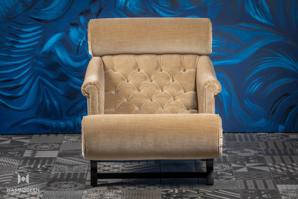 Upholstered Wood Art Deco Chaise Lounge by Adolf Loos and the Hamptons ...