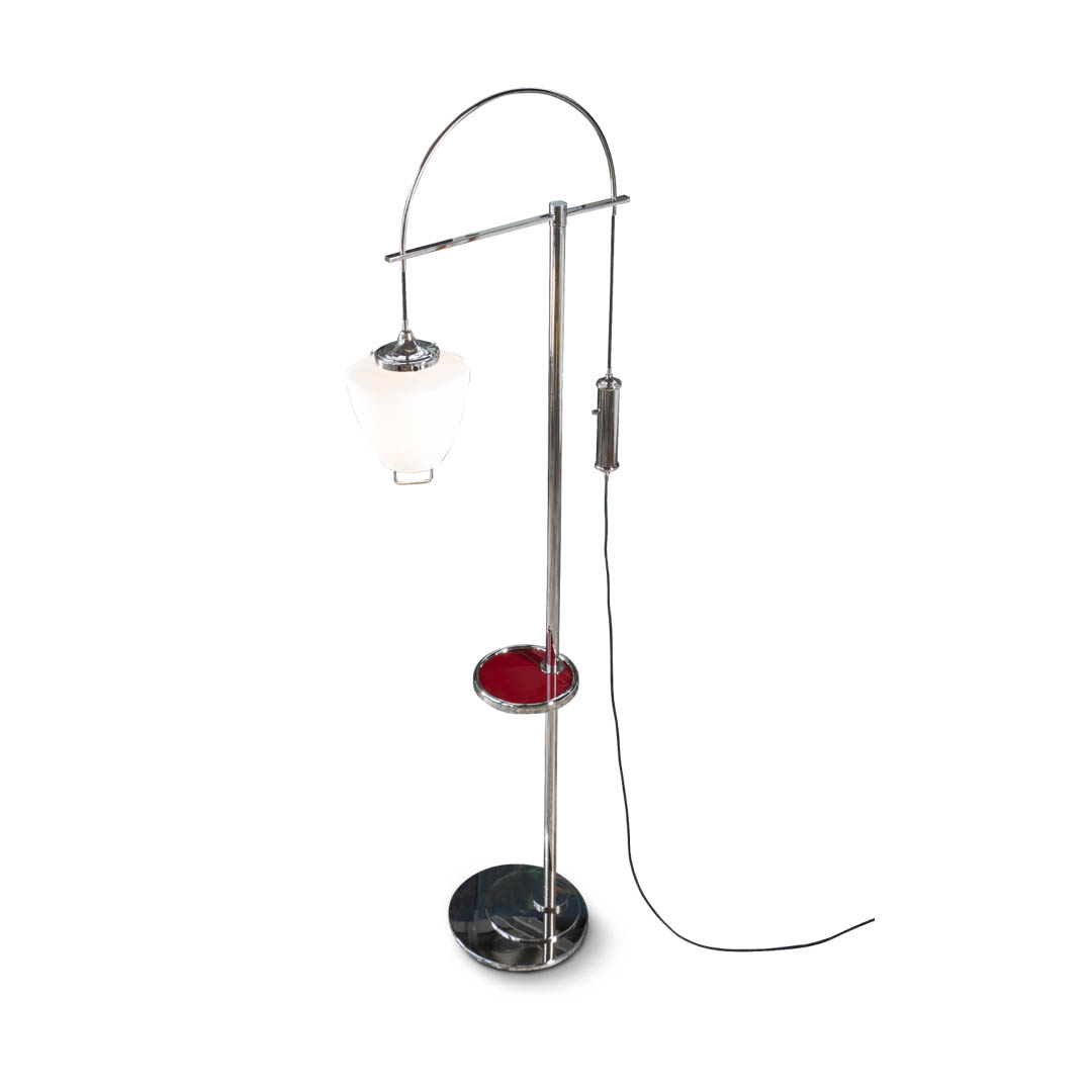 Metal and Glass Art Deco Adjustable Lamp | HasModern