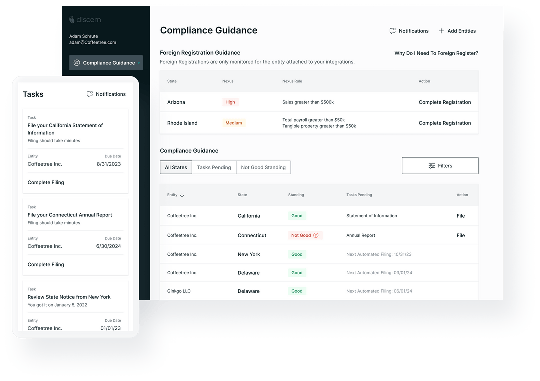Discern | Automate Entity Compliance