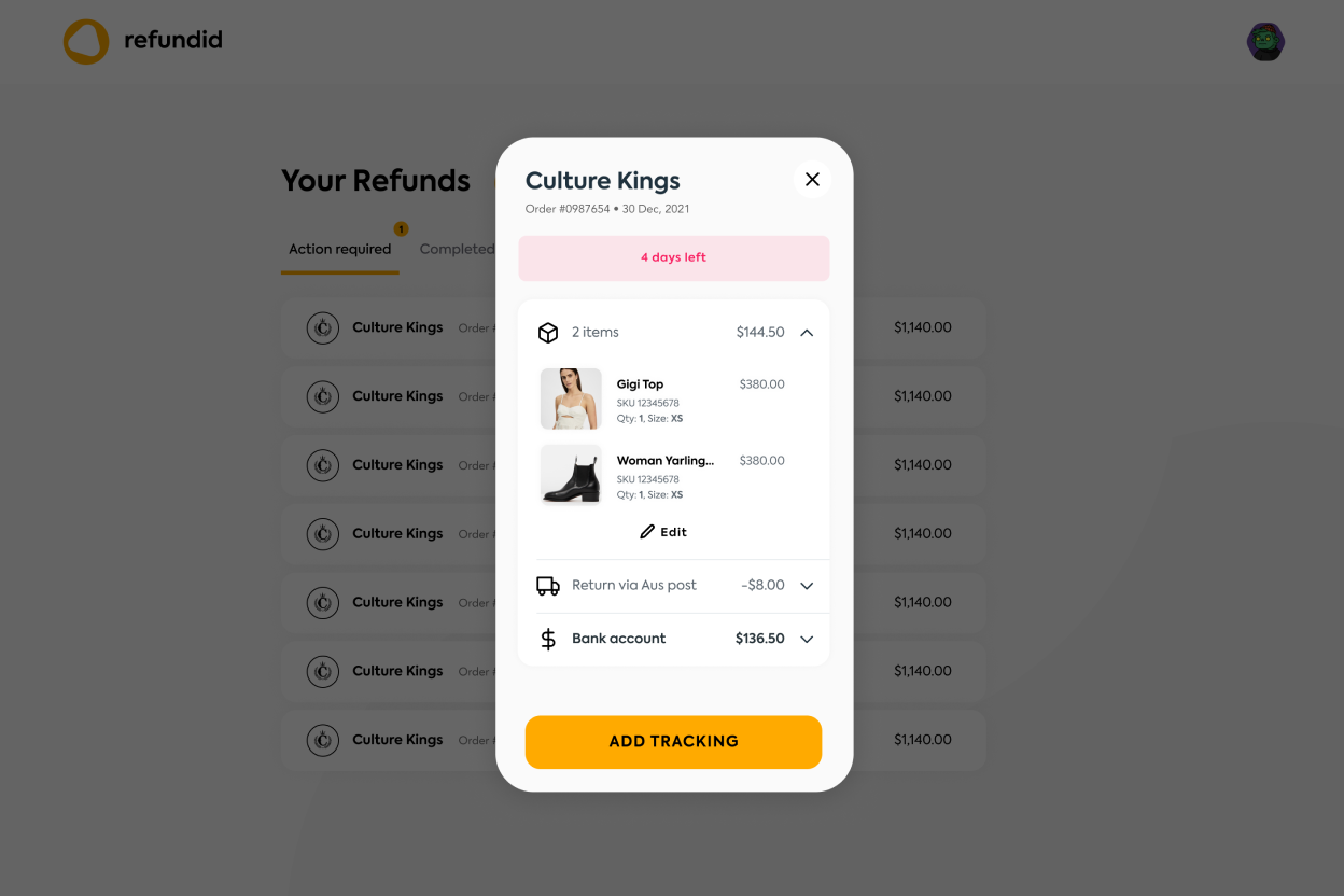 REFUNDID | Instant refund experience design | by We Discover®