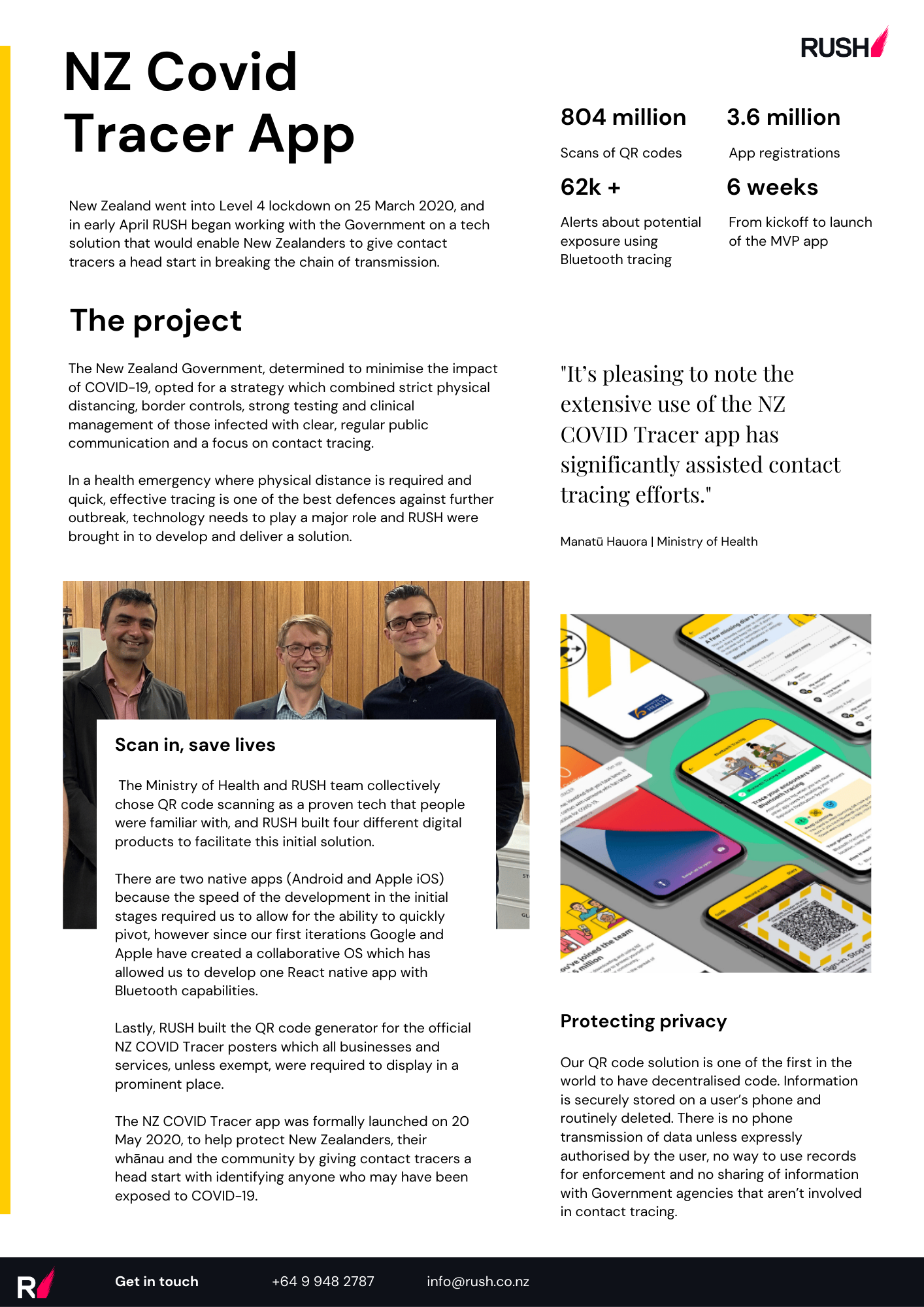 NZ Covid Tracer App | RUSH