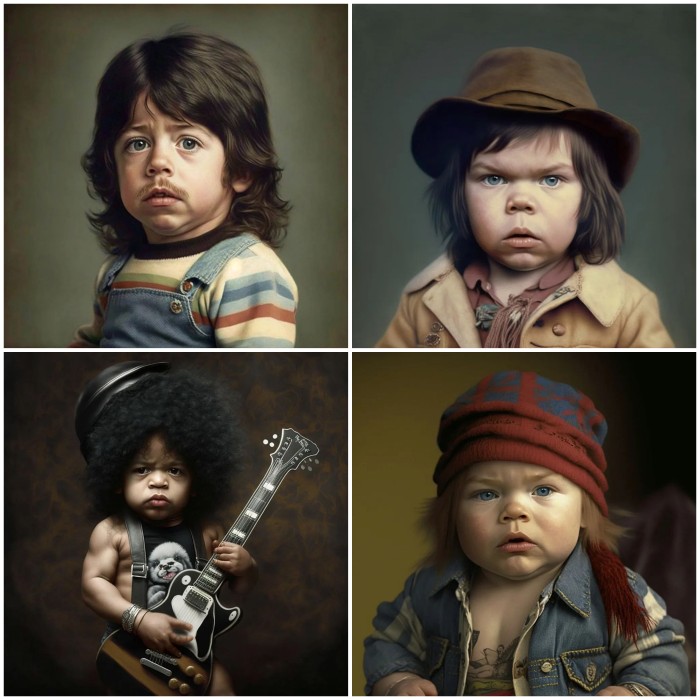 INSTAGRAM - Des bébés aux allures de rockstars