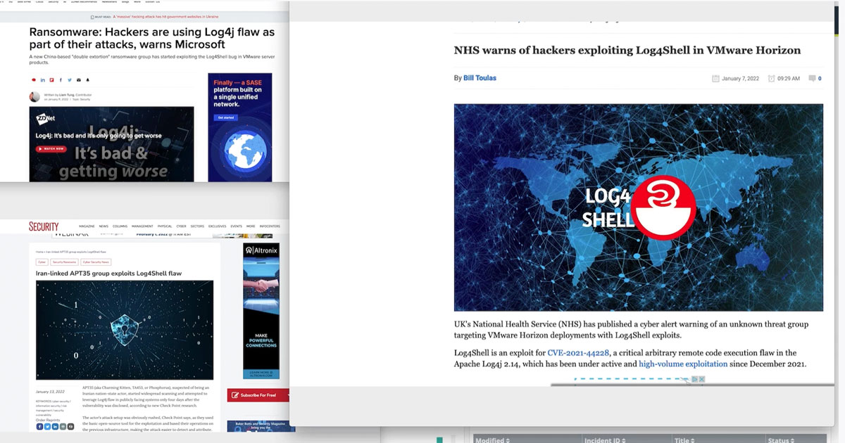Using Anomali to Determine Apache Log4j Vulnerability Impact