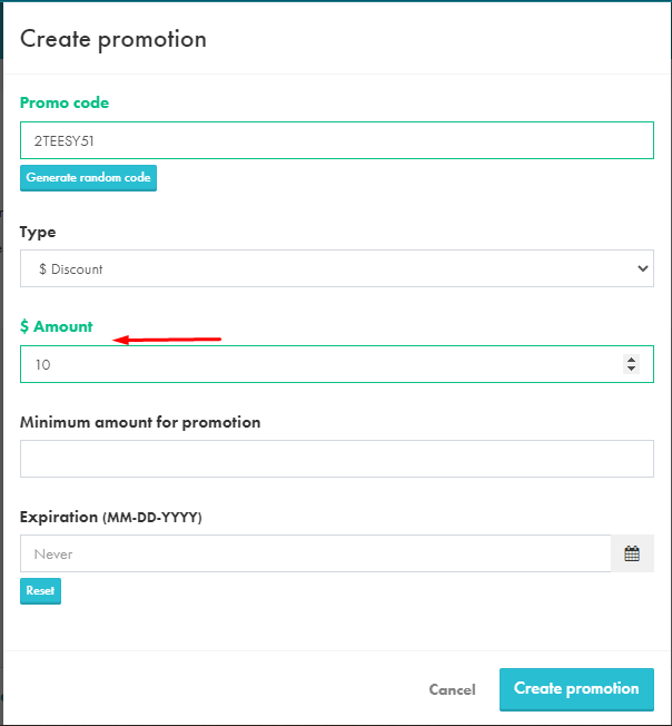 How to Create a Promotion Code