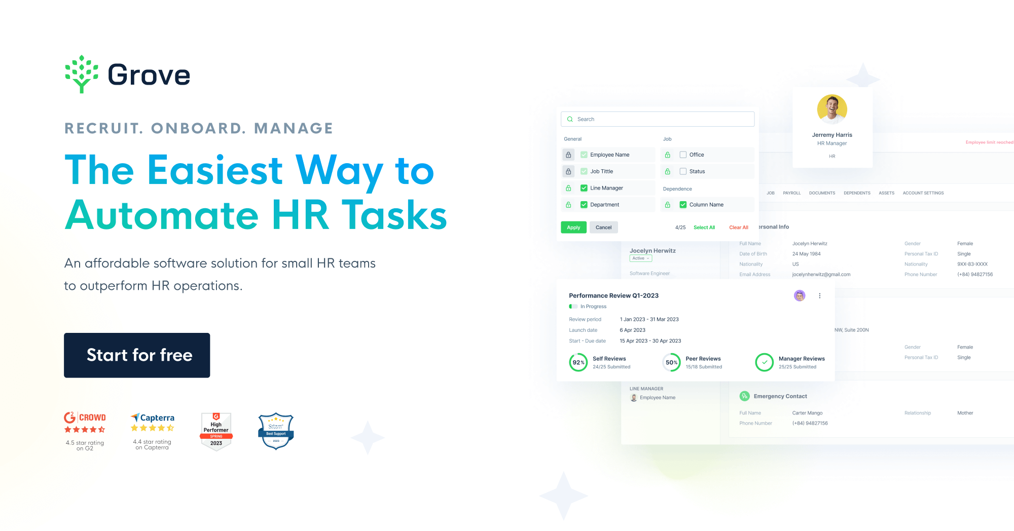 Grove HR - Easiest way to automate your HR tasks