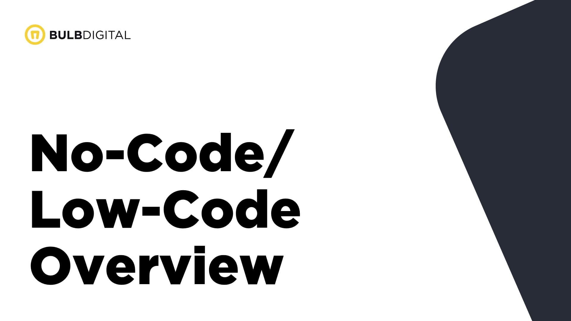 No-Code/Low-Code Overview in M365 | Bulb Digital Events