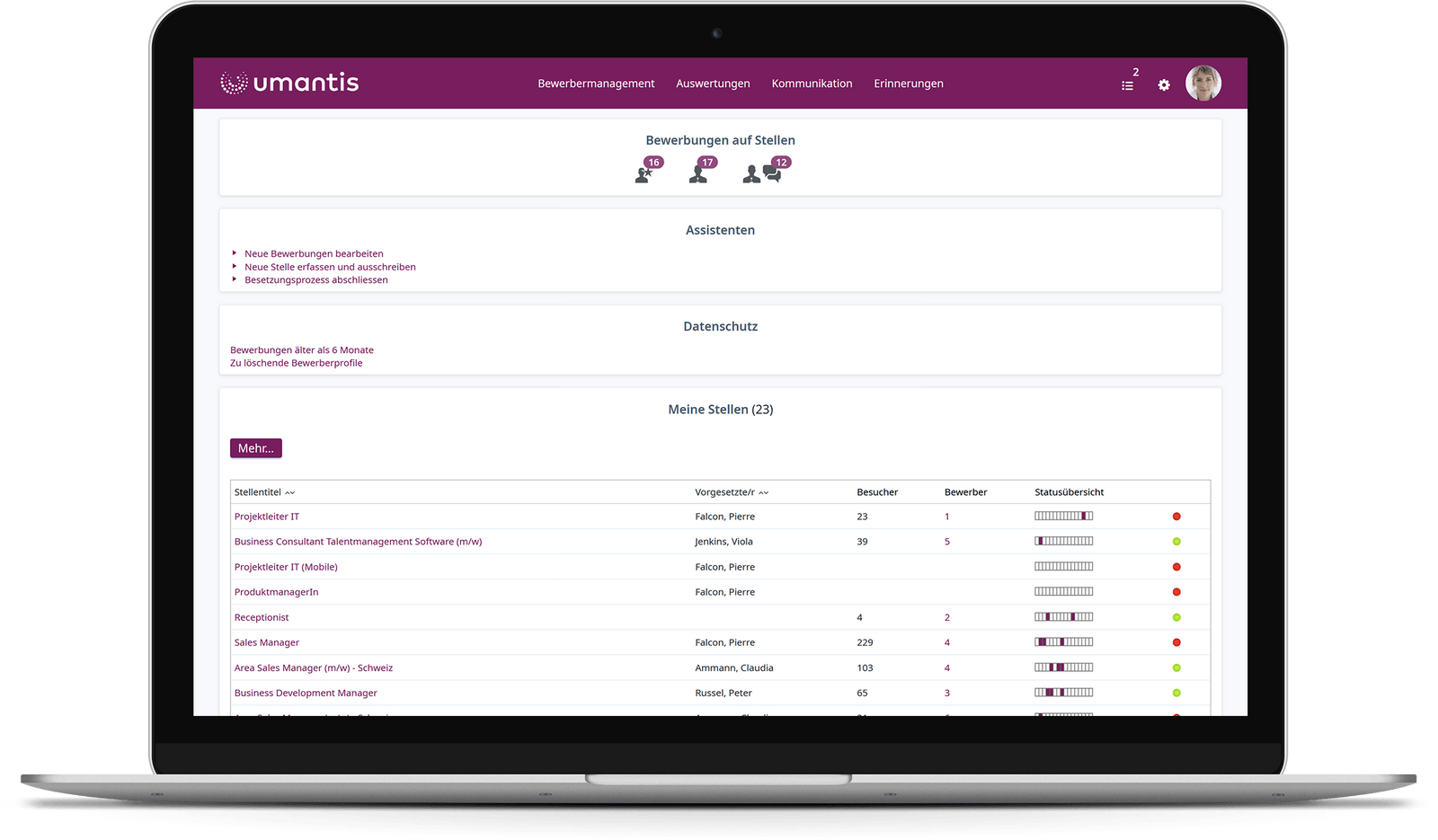 Bewerbermanagement Software & Recruiting Software | Umantis