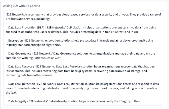 How to Launch LLM Chatbot Powered by Enterprise Data on E2E Cloud