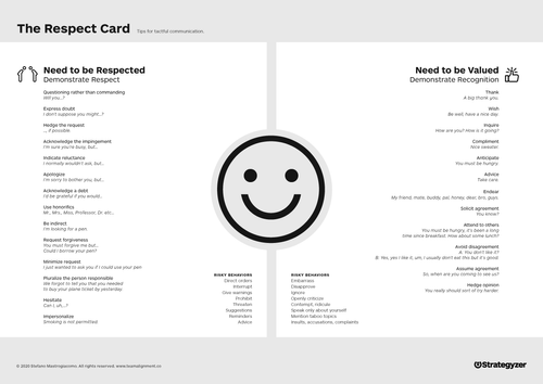 The Respect Card