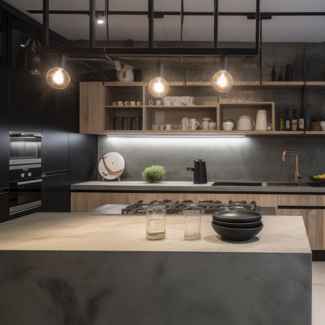 Industrial Style Kitchens in Adelaide | Uzit Kitchens & Robes