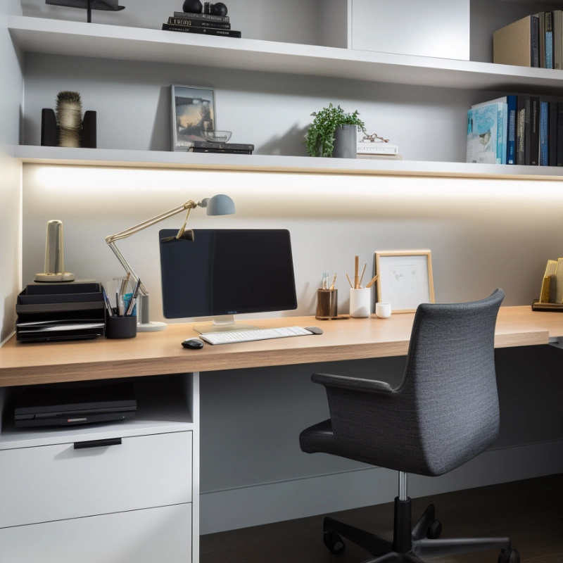 Home Office fitouts | Built In studiess in Adelaide | Uzit Kitchens & Robes