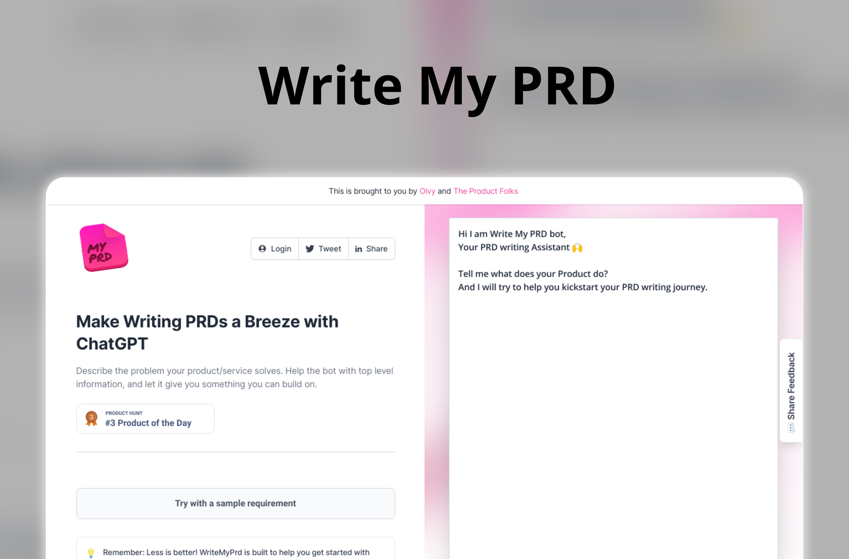 Write My PRD write-my-prd