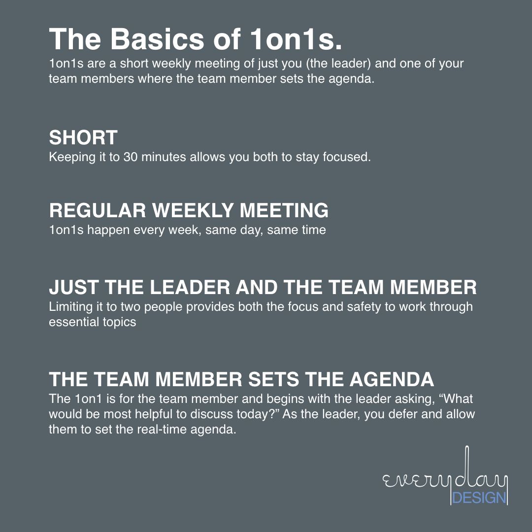How 1 on 1 Coaching Will Make You a Better Leader - Everyday Design