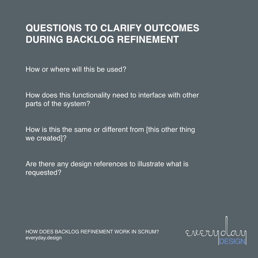 How does backlog refinement work in Scrum? - Everyday Design